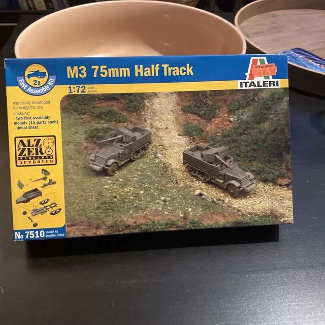 ITALERI 1/72 (20MM) M3 75mm GMC Half Track (Fast x2) £19.99 - PicClick UK
