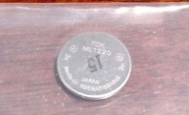 * NEW GENUINE FDK ML1220 Rechargeable LITHIUM-ION BIOS 1220 3V CMOS ...