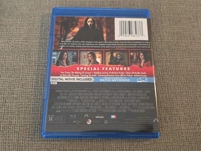 SCREAM 7 BLU ray movie only Neve Campbell Courtney Cox $13.99 - PicClick CA