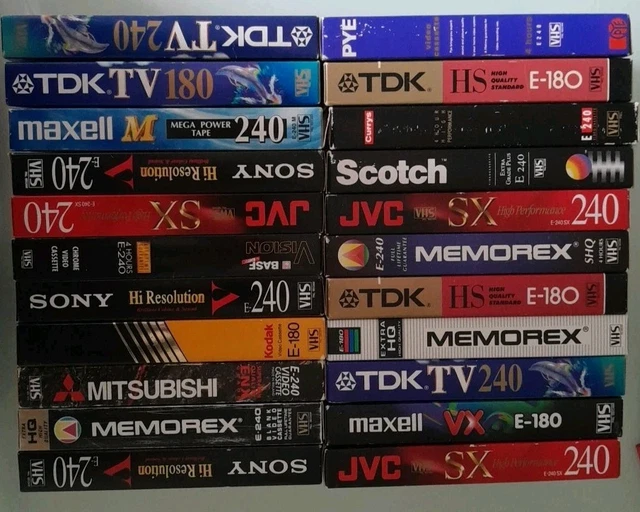 22 USED RECORDABLE VHS Tapes With TV Content. £9.04 - PicClick UK