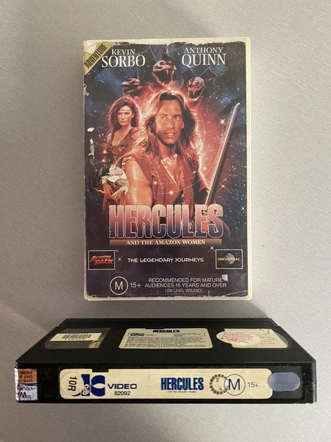 HERCULES AND THE Amazon Women VHS Big Box Ex Rental Action Adventure ...