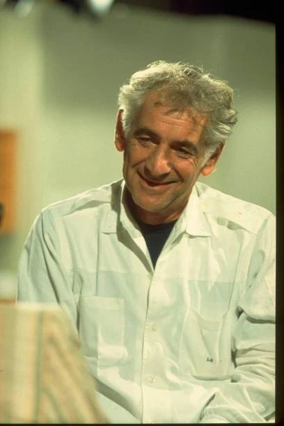 AMERICAN COMPOSER CONDUCTOR and musician Leonard Bernstein 1974 TV OLD ...