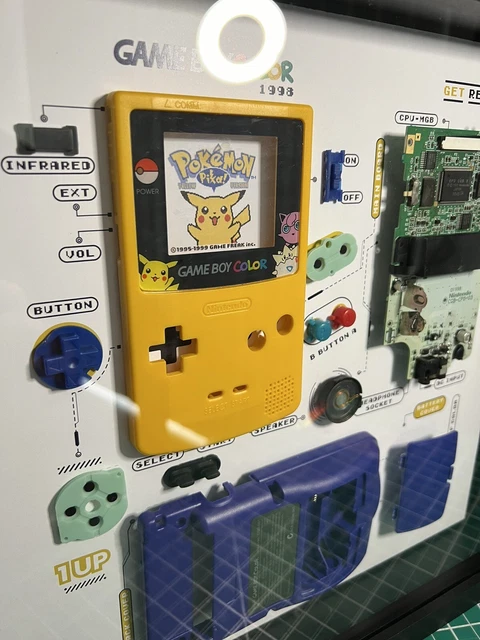 NINTENDO GAMEBOY COLOR Pokémon Theme Teardown Frame Colour Art $250.85 ...
