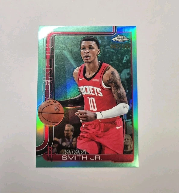 JABARI SMITH JR. /199 Aqua Refractor 2025-26 Topps Chrome Rockets EUR 1 ...