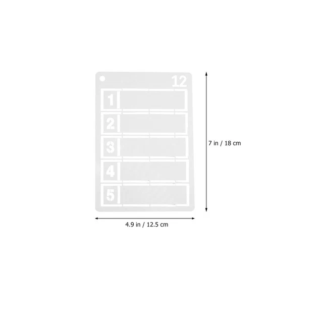 24 PCS SCRAPBOOK Stencils Plastic Journal Drawing Templates for ...