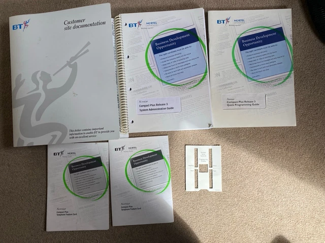 BT NORSTAR COMPACT Plus Telephone System User & Programming Guides £1. ...