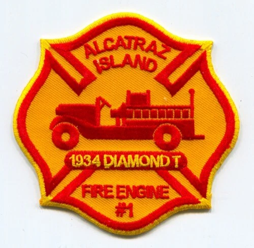 ALCATRAZ ISLAND FIRE Department Engine 1 Patch California CA £3.85 ...