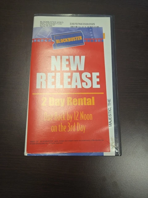 BLOCKBUSTER VIDEO THE Majestic VHS Clamshell Rental Case And VHS £21.11 ...