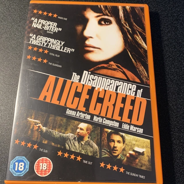 THE DISAPPEARANCE OF Alice Creed DVD (2010) Gemma Arterton, Eddie ...