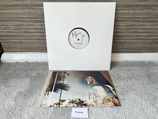 NEW KYLIE MINOGUE Tension Test Pressing Signed Vinyl Signed Print ...