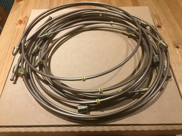 ! LAND ROVER Defender 90 +Valve RHD Brake Pipe Line Set Kit Copper ...
