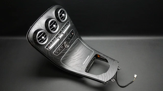 ORIGINALE MERCEDES BENZ W205 C205 S205 Console Centrale Nero Frassino ...