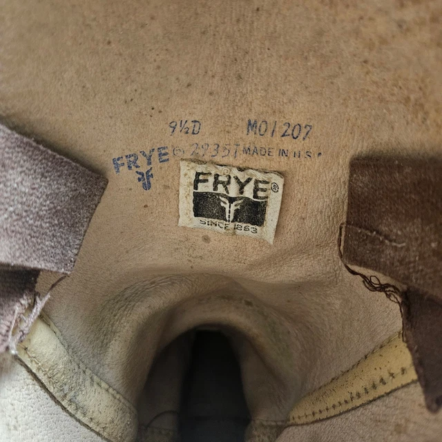 VINTAGE FRYE CAMPUS Tall Boots Mens 9.5D Leather USA Made Rugged ...
