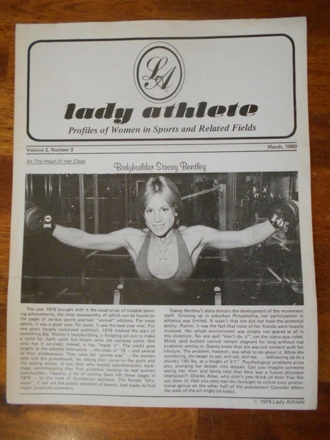 LADY ATHLETE FEMALE bodybuilding muscle booklet CHRISTINE REED 3-82 £9. ...