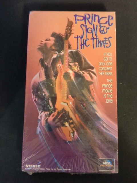PRINCE SIGN OF the Times Sealed VHS MCA 1987 Concert Movie. New. Sealed ...