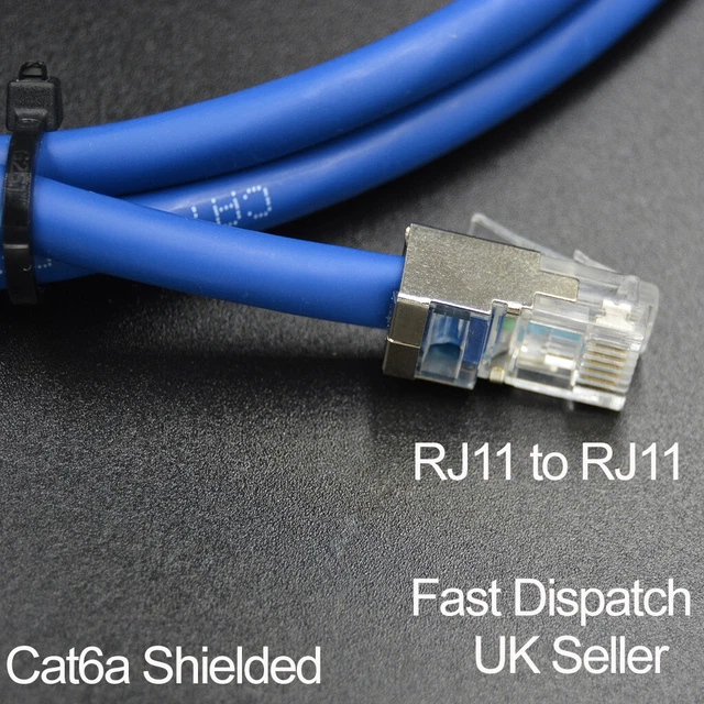 5M CAT6 ABGESCHIRMTES Modem Router Kabel VDSL RJ11/RJ11 vdsl BT ...