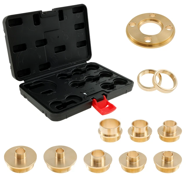 11PCS BRASS ROUTER Template Bushing Guide Set Bushing Precision Router ...