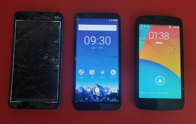LOT DE 3 Téléphones portables WIKO, STAR TAIL, VERNEE HS pour pièces EUR 19,99 - PicClick FR