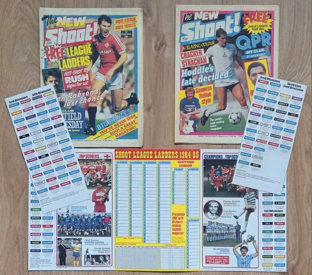 SHOOT MAGAZINE + Free Gift Football League Ladder And Team Tabs ...