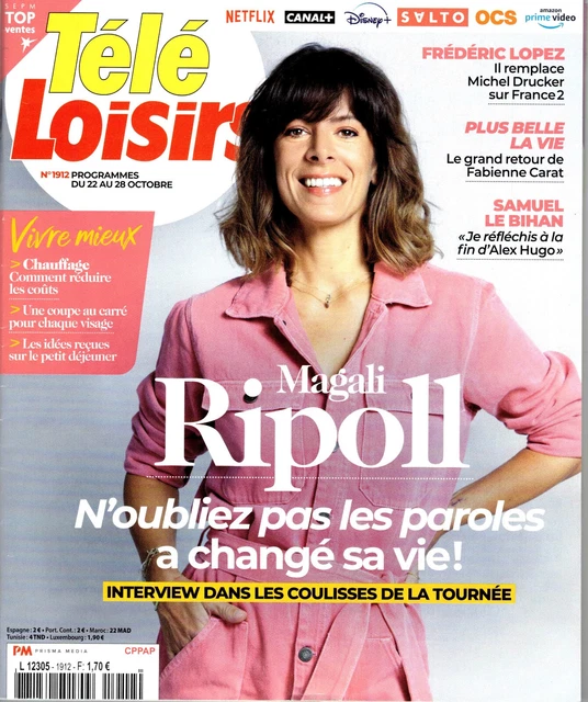 TELE LOISIRS N° 1912 Magali Ripoll N Oubliez Pas Les Paroles ... EUR 1 ...