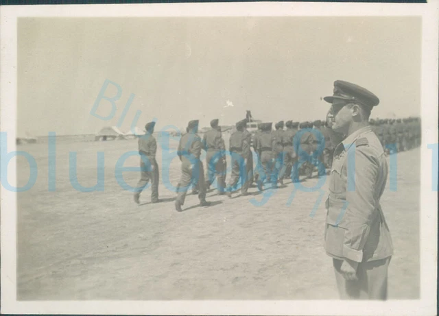 WW2 1943 EGYPT RAF 25th Anniversary march Training Camp 3.3x2.3" Orig ...