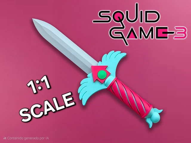 HIDE AND SEEK Game Knife prop, Keys and Knife Game For Cosplay Squid ...