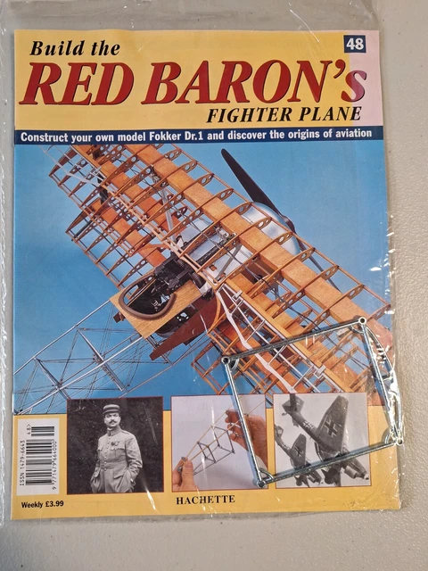 HACHETTE BUILD THE Red Baron's Fighter Plane, Issue 48, with Parts £3. ...