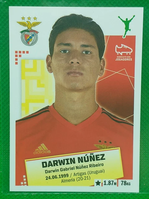 2020/21 PANINI FUTEBOL - Portugal - Darwin Nunez - SL Benfica - #52 ...