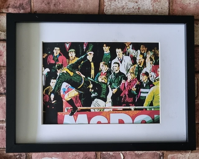 MANCHESTER UNITED ERIC Cantona Pop art tribute Print Free Delivery £3. ...