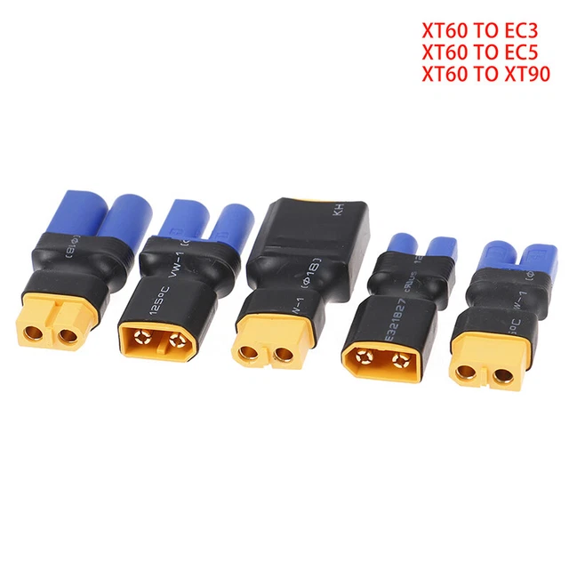 XT60 TO XT90 EC5 EC3 Adapter Plug For RC Lipo Battery Control Ch;sf $6. ...