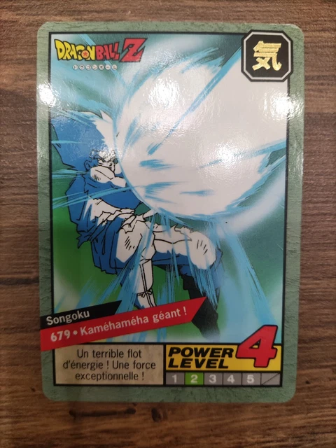 CARTE DRAGON BALL z power level songoku 679 le grand combat EUR 1,00 - PicClick FR