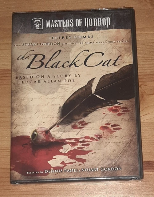 MASTERS OF HORROR: The Black Cat (DVD, 2007, NEW) Jeffrey Combs, Elyse ...