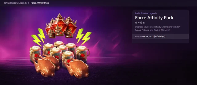 RAID: SHADOW LEGENDS - Force Affinity Pack - skin booster chiave codice EUR 2,49 - PicClick IT