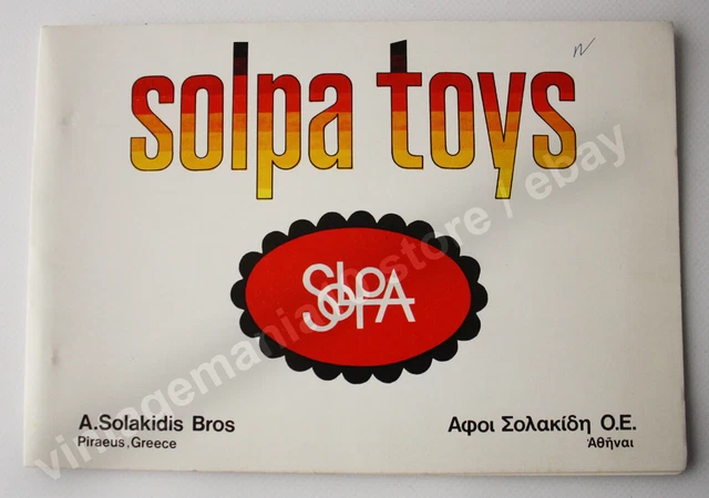 ULTRA RARE VINTAGE 70'S Solpa Greek Toys Catalog Robots Airfix Soldiers ...