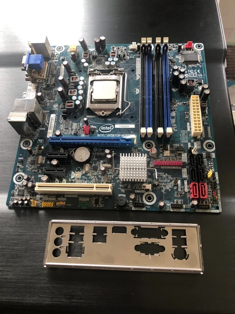 INTEL DH55TC, INTEL i3 CPU, DDR3, Motherboard Bundle With Backplate £26 ...