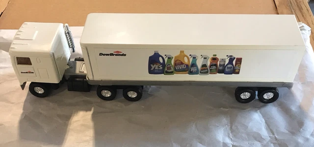 VINTAGE ERTL WHITE Rare ‘1980 Dow Prod Trailer • Die Cast Metal • Made ...