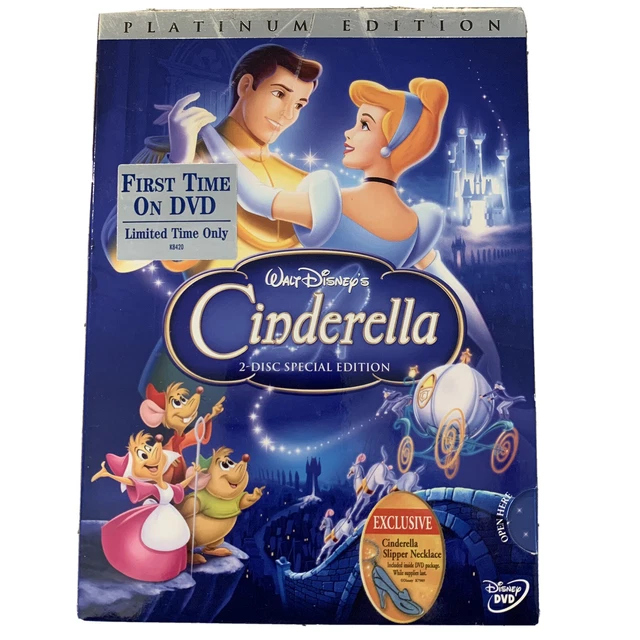 WALT DISNEY’S CINDERELLA DVD 2-Disc Platinum Edition Exclusive Slipper ...