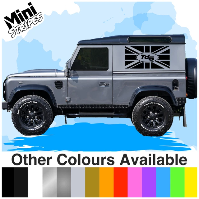 DEFENDER TD5 STICKERS GRAPHICS DECALS Union Jack / Union Flag Vinyl ...