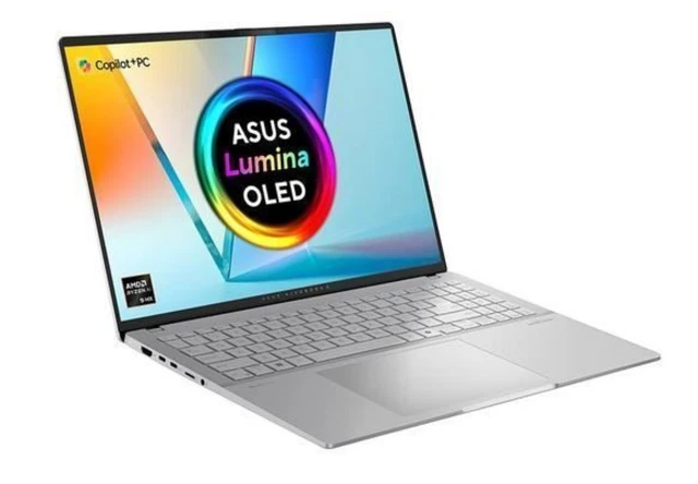 ASUS VIVOBOOK S16 OLED 16" Silver Laptop, Copilot+ PC, 32GB RAM, 1TB ...