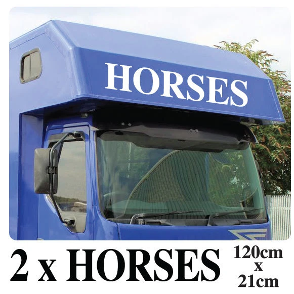 HORSEBOX STICKER SIGN Graphics large Vinyl Decals Horse Box Van camper ...