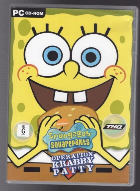 Pc Cd Rom Spongebob Squarepants Operation Krabby Patty Thq Windows
