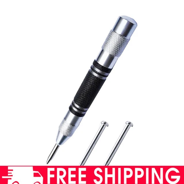 AUTOMATIC CENTER PIN Spring Loaded Mark Center Hole Punch for Marking ...