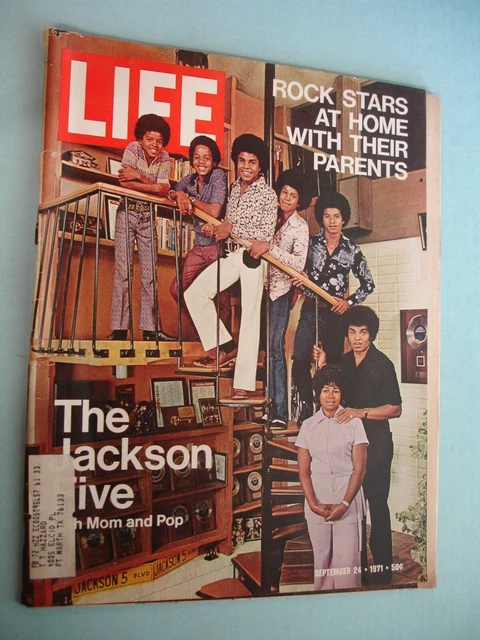 LIFE SEPT 1971 Jackson Five ROCK STARS PARENTS ZAPPA CLAPTON ELTON ...