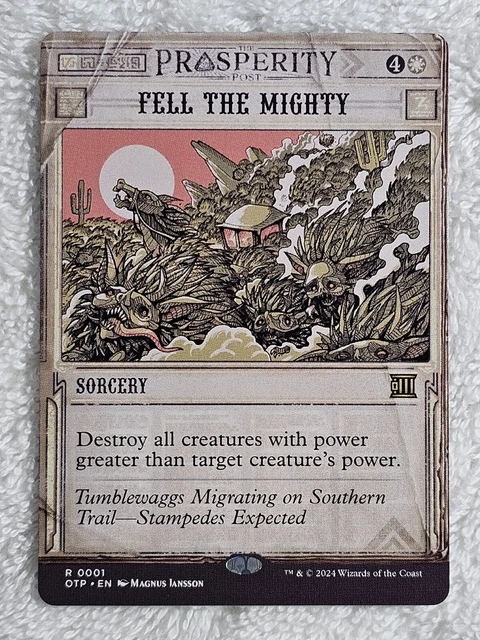 CARTA MAGICA MTG Fell the Mighty Outlaws of Thunder Junction (OTP) #1 ...