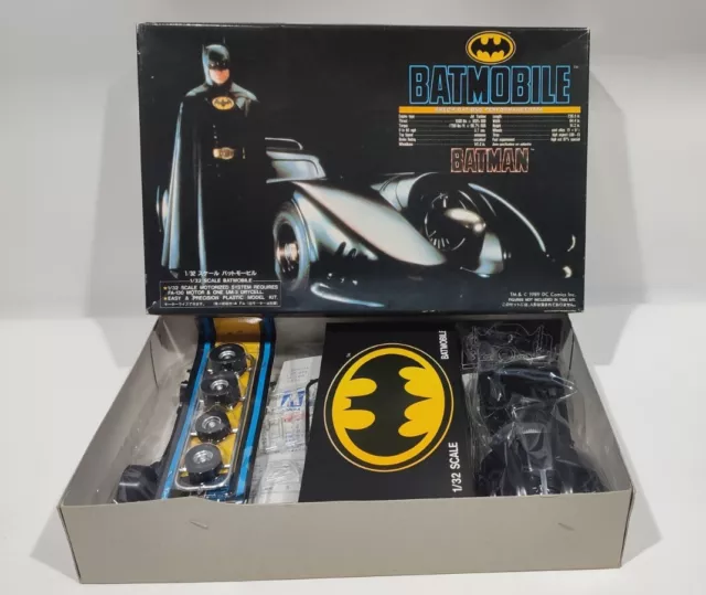 1989 BATMAN BATMOBILE 1/32 Aoshima Model Kit Michael Keaton Vintage ...