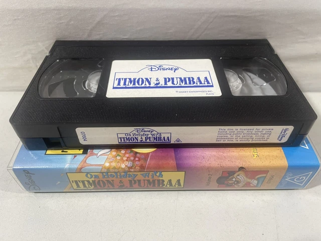 VINTAGE 90S DISNEY TIMON & PUMBAA VHS Collection x3 Video Tapes LNC £25 ...