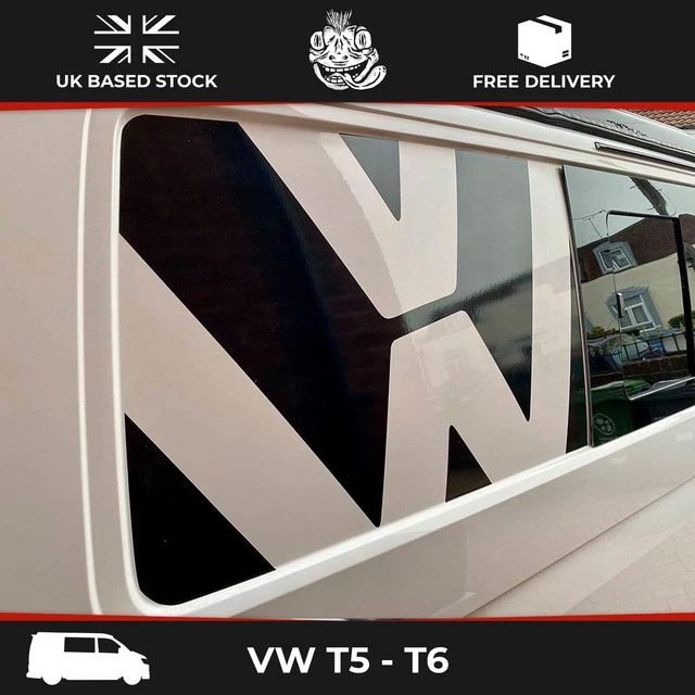 VW T5/T6 REAR Quarter Decals - SWB (Gloss Black) £48.29 - PicClick UK