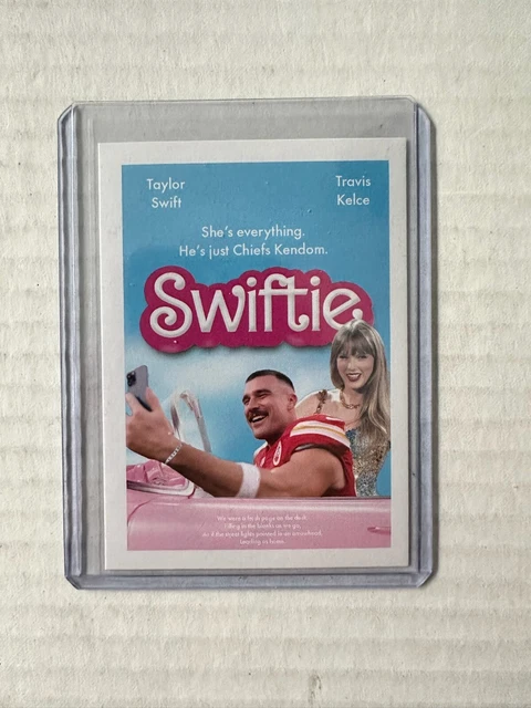 SWIFTIE CARD TAYLOR Swift Travis Kelce KC Chiefs Kendom ACEO Trading ...