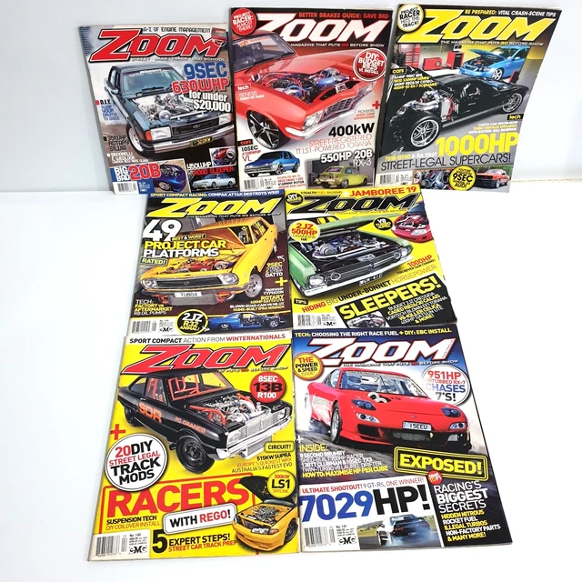 ZOOM CAR MAGAZINES Bundle Sale Of 7 Magazines JDM Imports Turbochargers ...