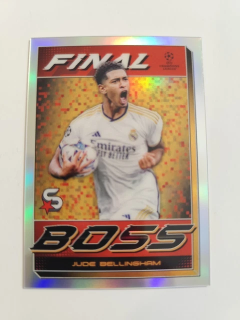 TOPPS SUPER STARS 23/24 Jude Bellingham Final Boss Real Madrid 2023/24 ...